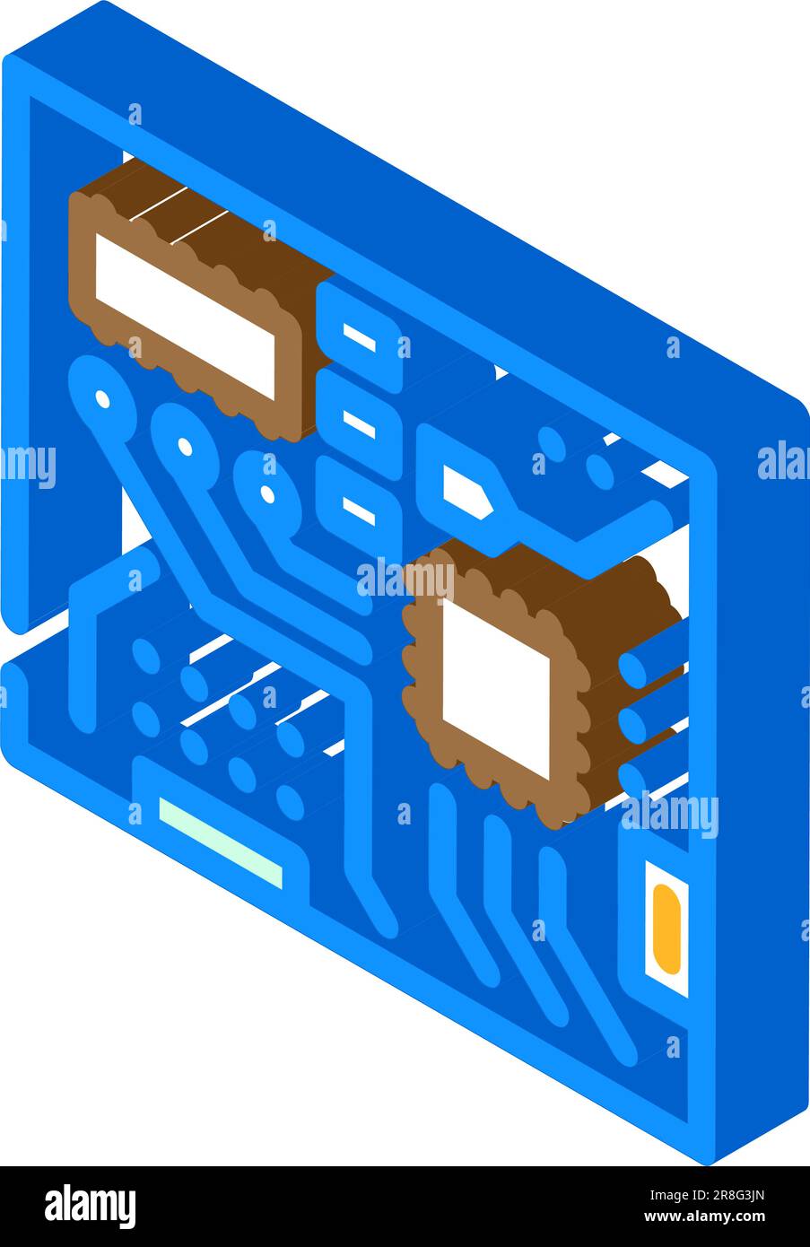 circuit board electrical engineer isometric icon vector illustration Stock Vector Image & Art ...