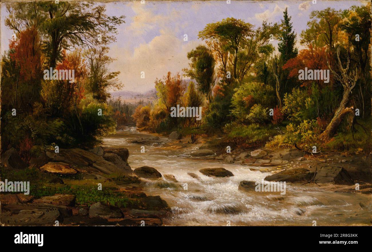 On the St. Annes, East Canada 1863, 1865 by Robert S. Duncanson, born ...