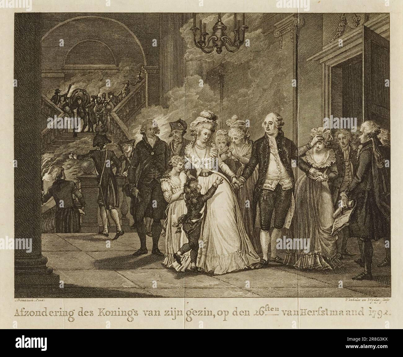 Separation of the King and His Family n.d. by Daniel Vrydag, Dutch ...