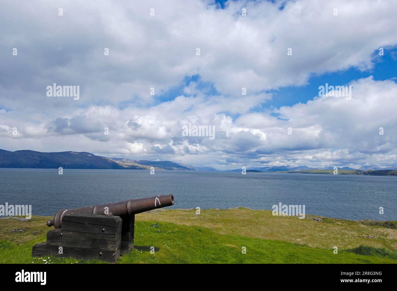 Old cannon at Castle Duart, Craignure, Isle of Mull, Scotland, United ...