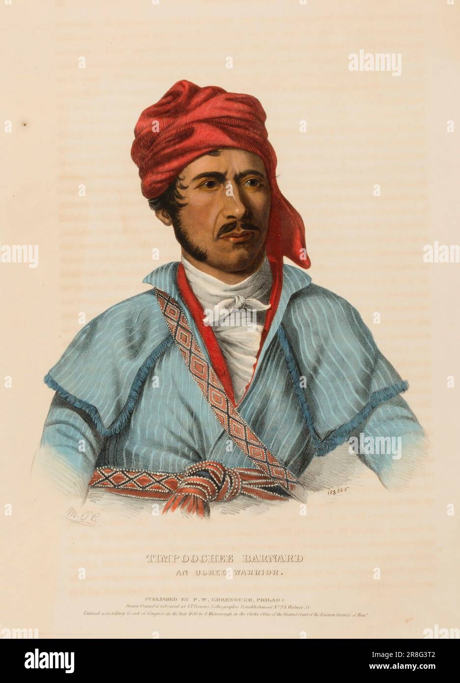 TIMPOOCHEE BARNARD. AN UCHEE WARRIOR., from History of the Indian ...