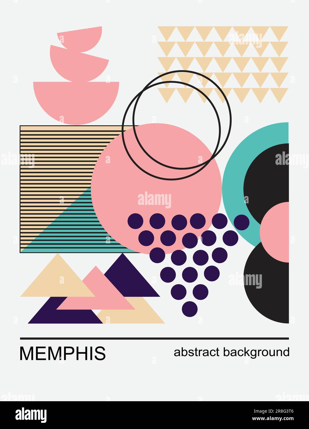 Neo Memphis poster collection. Abstract bold geometric shapes star ...