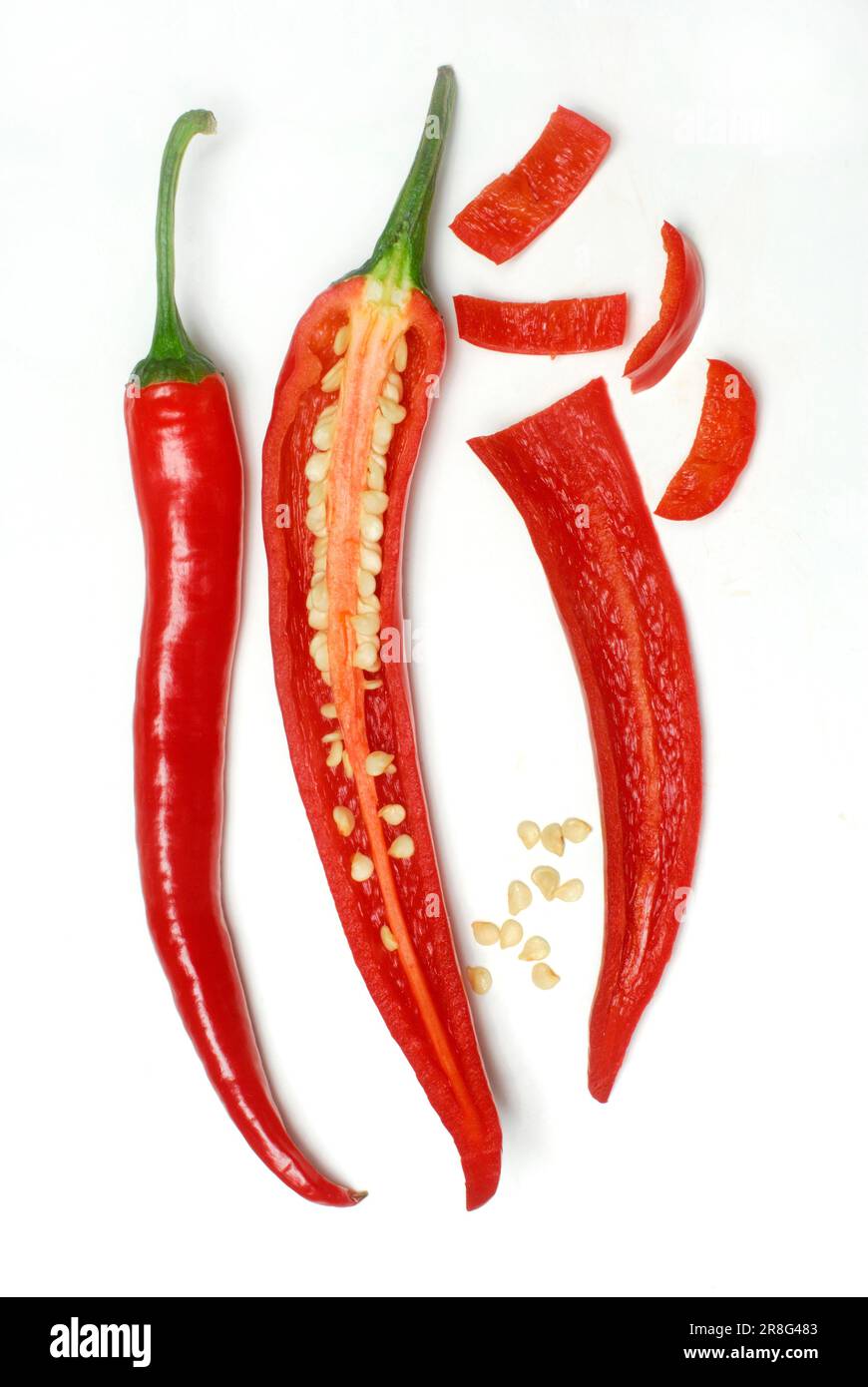 Sliced red chilli cutout hi-res stock photography and images - Alamy