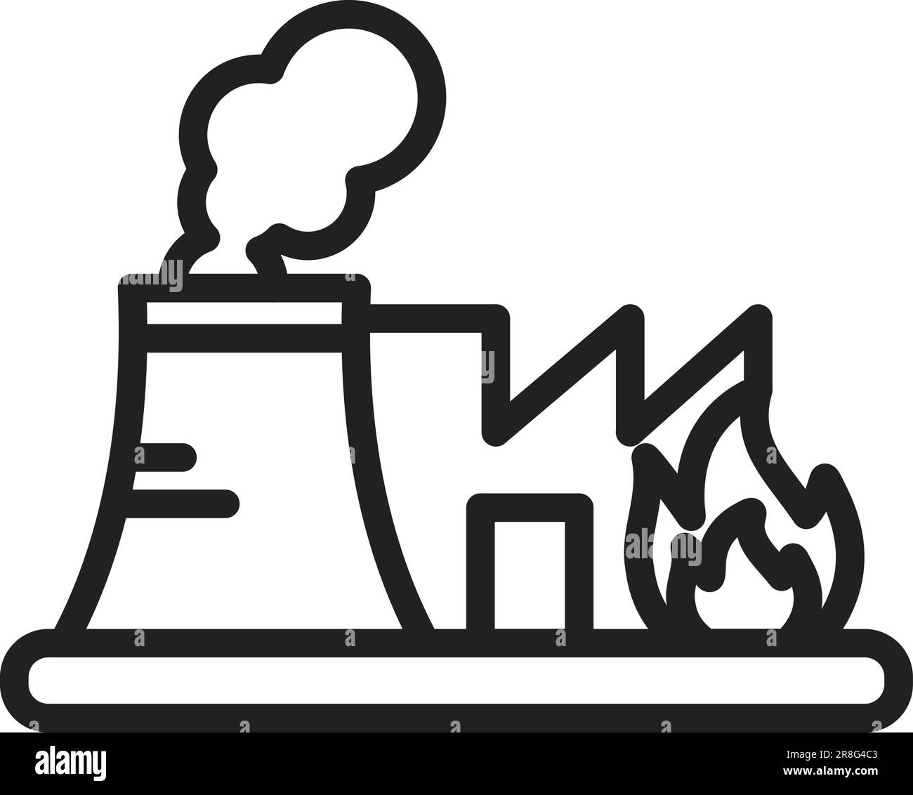 Waste incinerator Stock Vector Images - Alamy