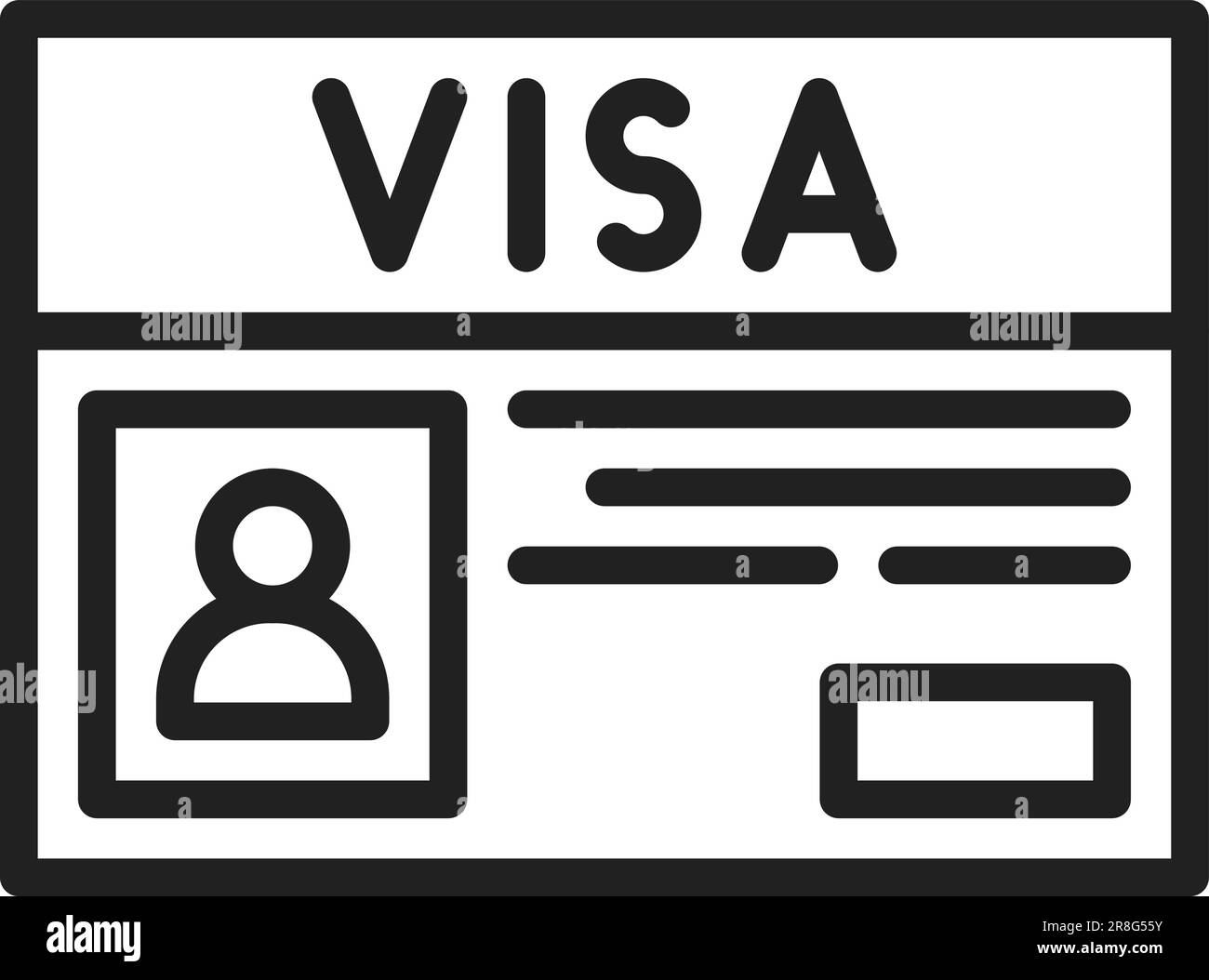 Visa symbol Black and White Stock Photos & Images - Alamy