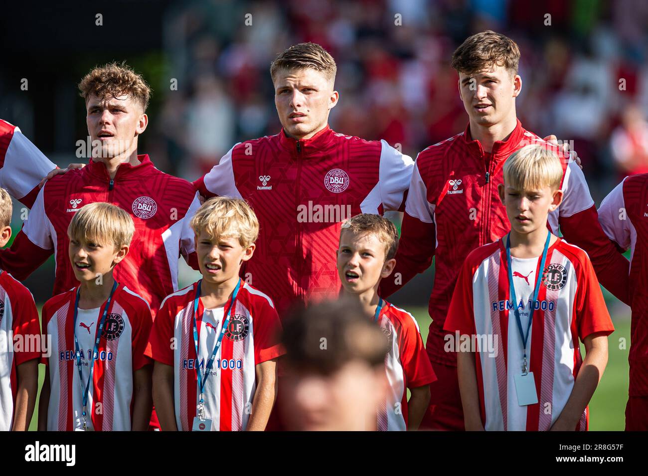 Vejle, Denmark. 20th June, 2023. (L-R) Mathias Kvistgaarden, Anton ...