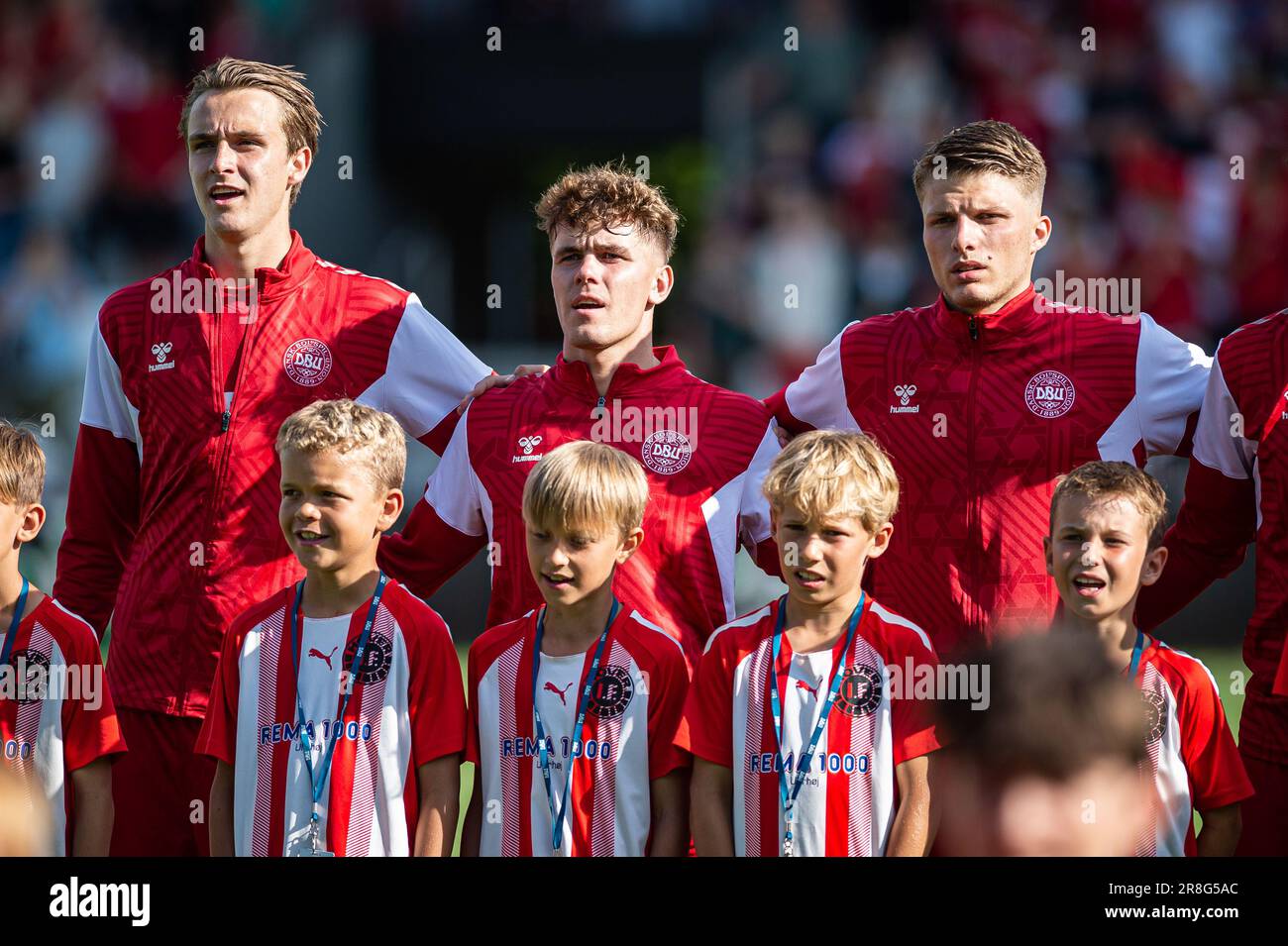Vejle, Denmark. 20th June, 2023. (L-R) William Clem, Mathias ...