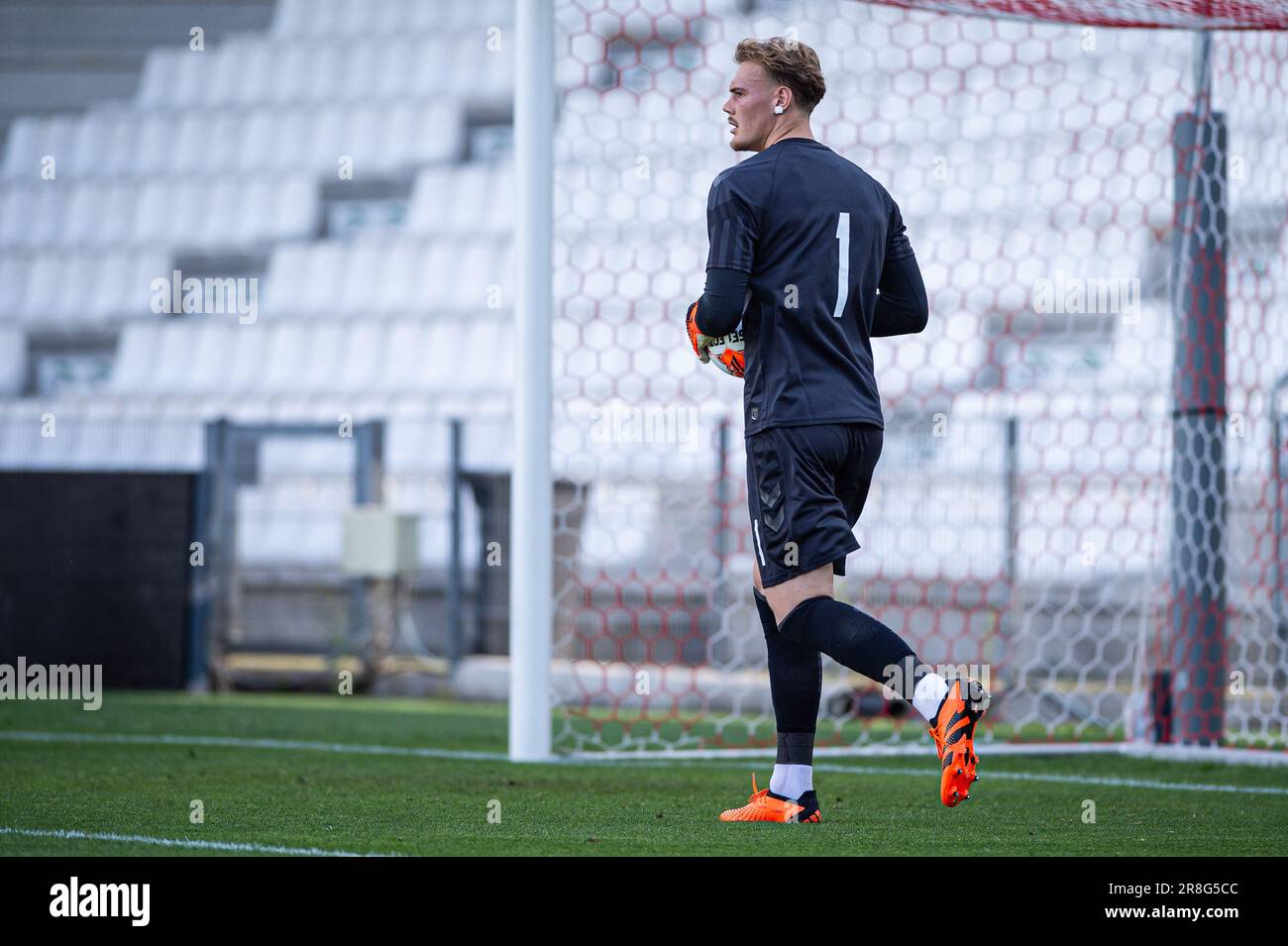 Vejle, Denmark. 20th June, 2023. Goalkeeper Filip Jorgensen (1) of ...
