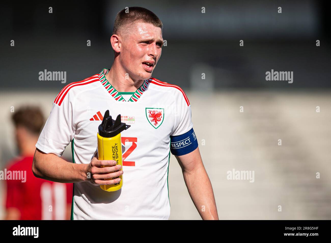 Vejle, Denmark. 20th June, 2023. Finley Stevens (2) of Wales seen ...