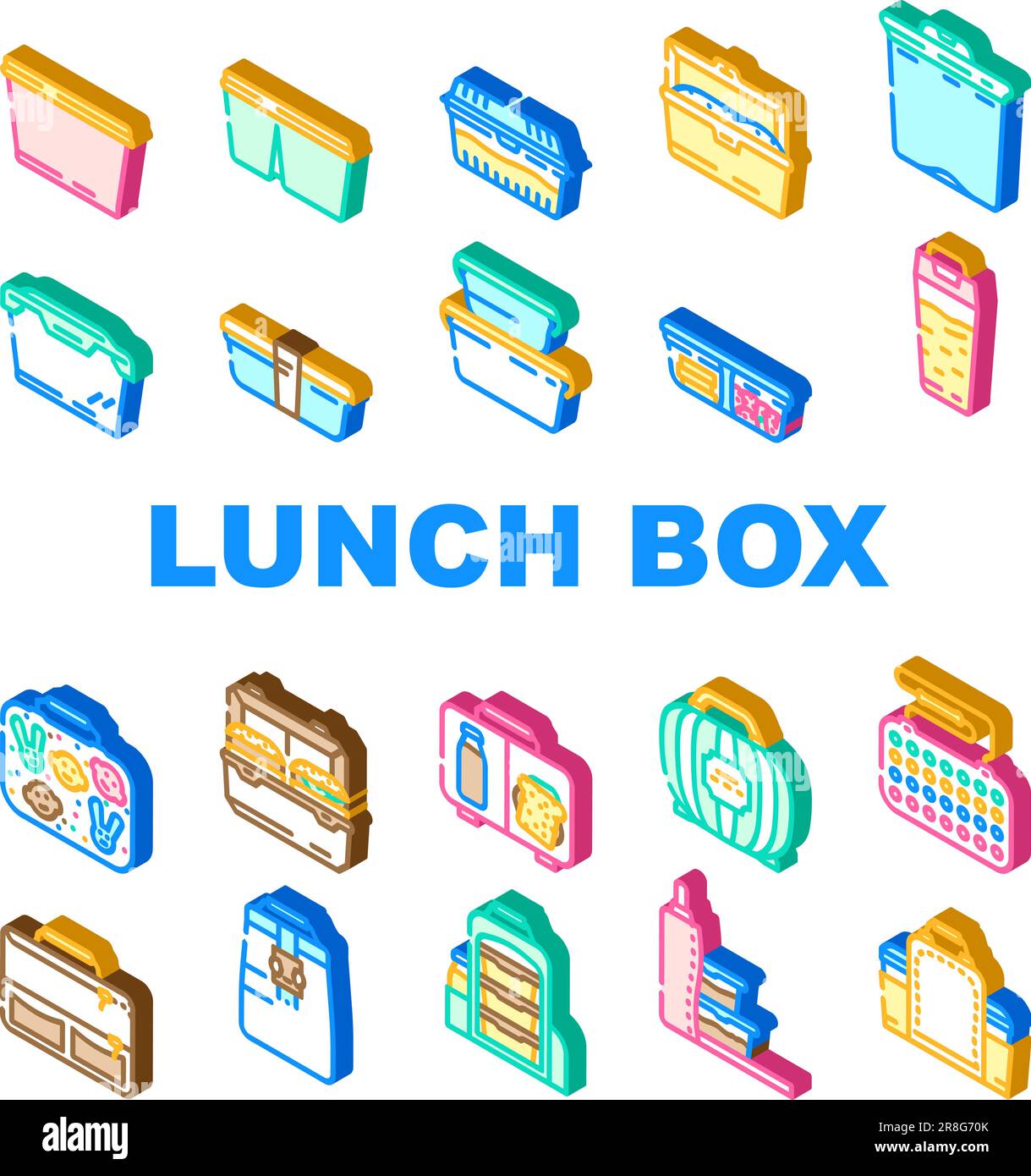 Lunchbox item Stock Vector Images - Alamy