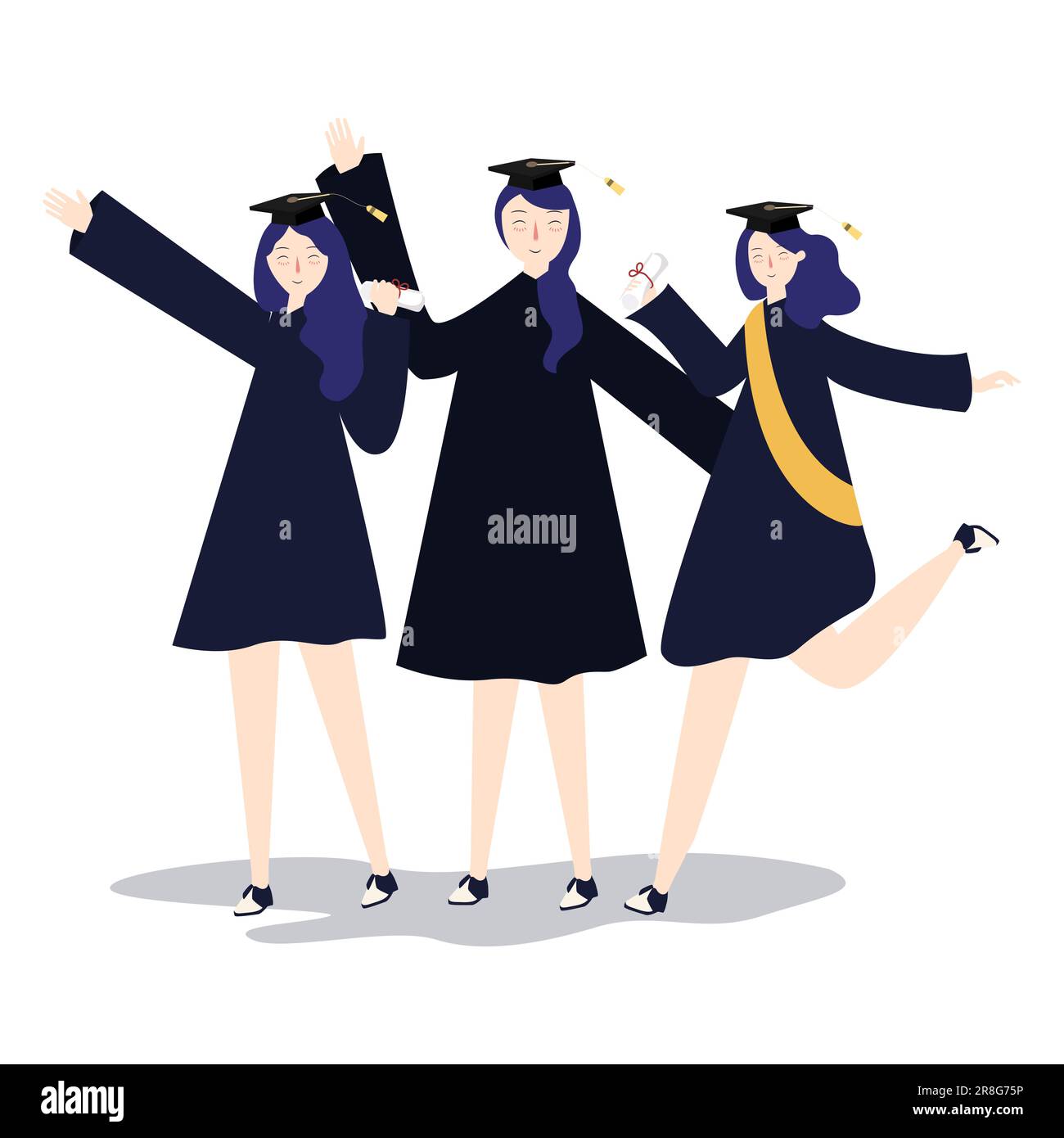 graduation celebration college young girl student accomplishment ...