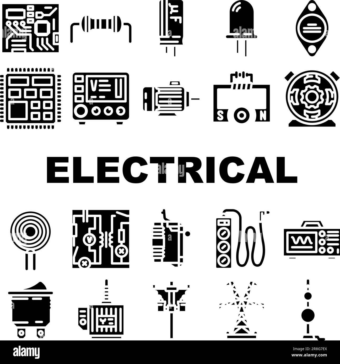 engineer worker industry icons set vector Stock Vector Image & Art - Alamy