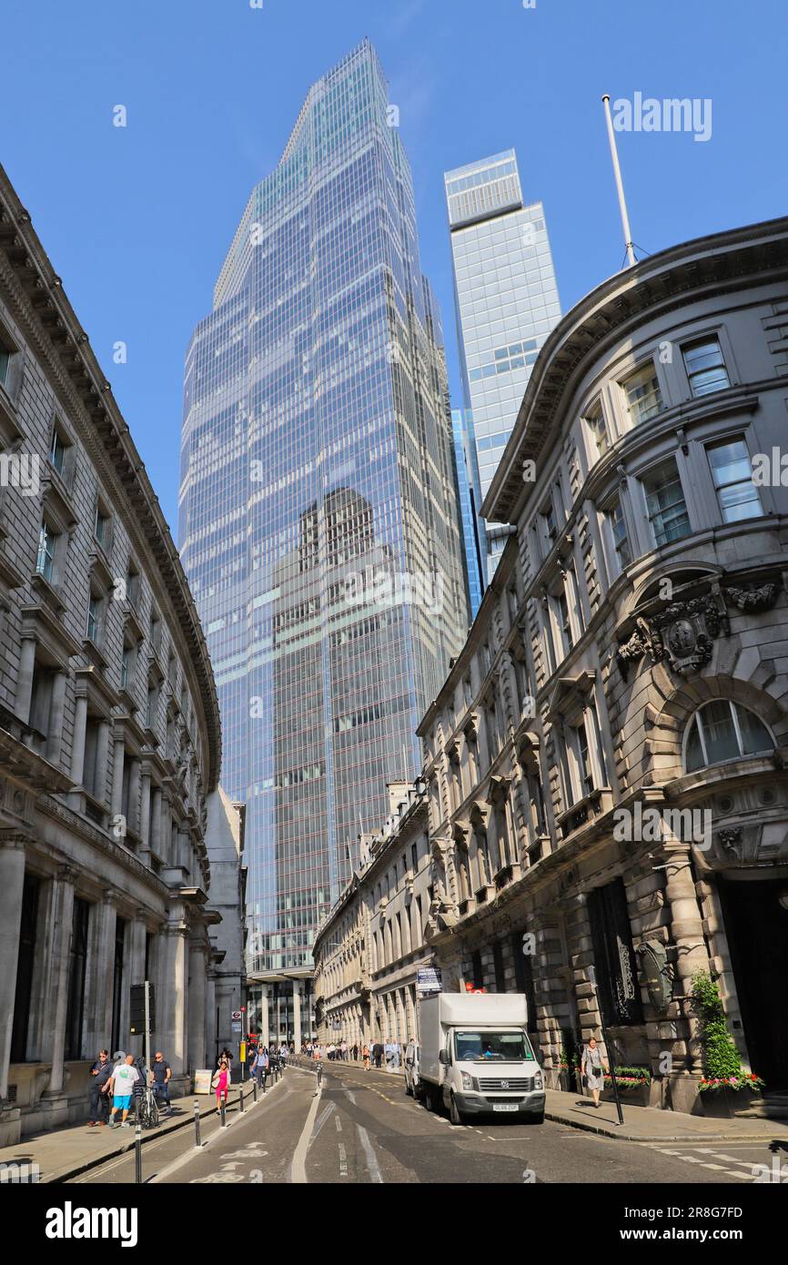 22 Bishopsgate and 8 Bishopsgate viewed from Cornhill London UK June ...