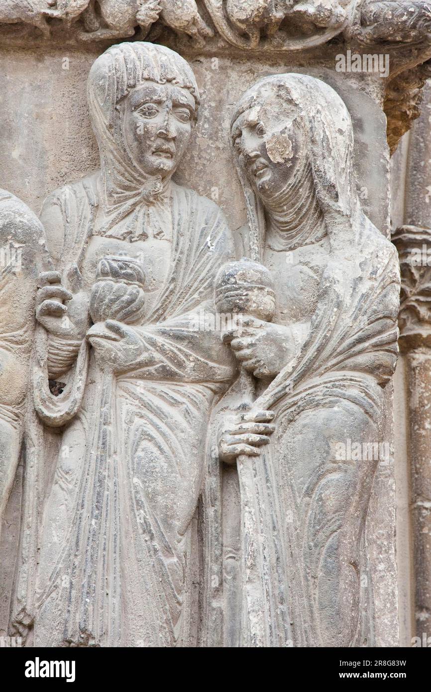 Romanesque sculpture basque country hi-res stock photography and images ...