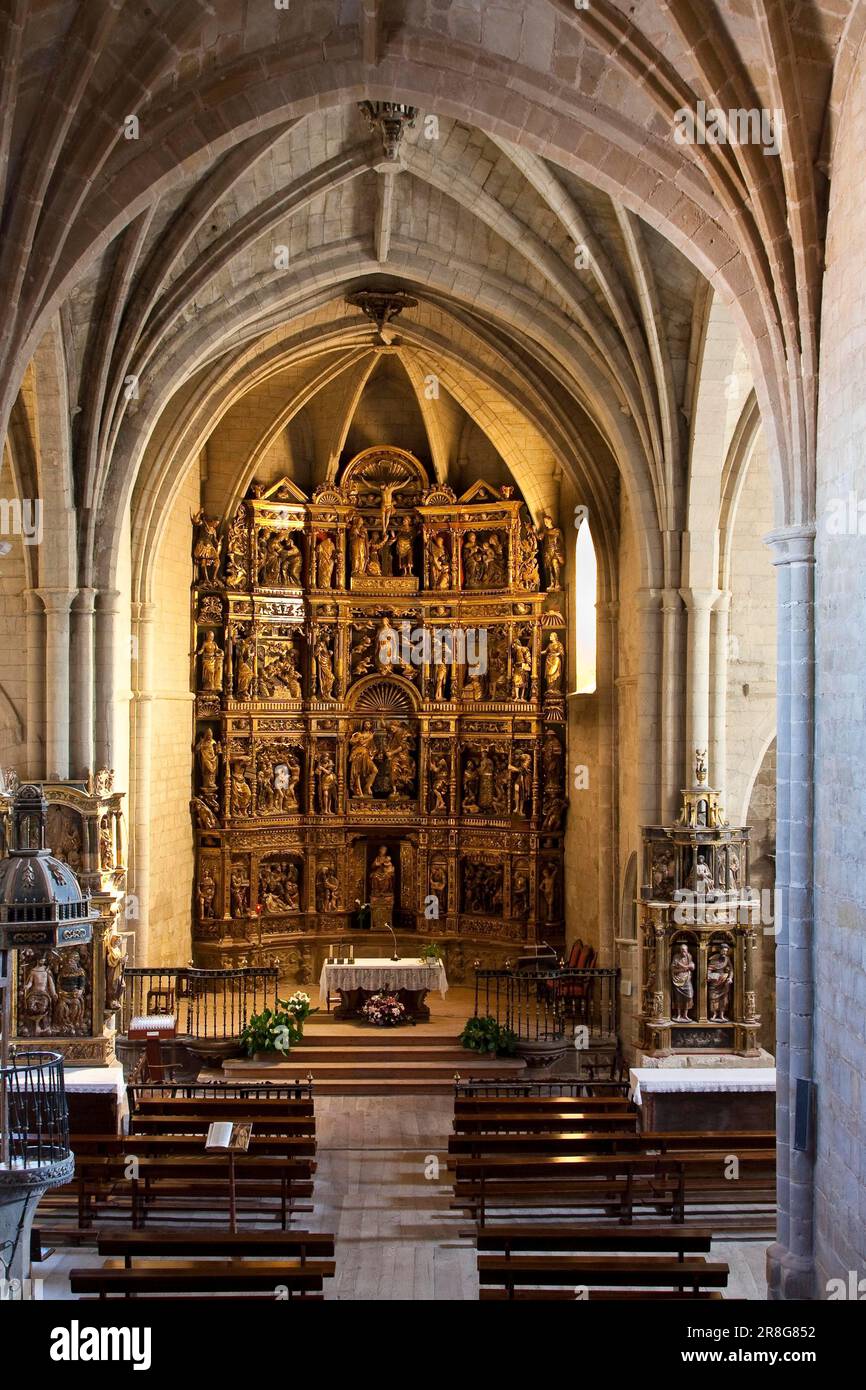 The view into the small, atmospheric church of the village of Granon ...