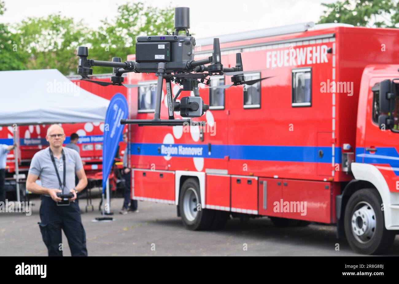 Ronnenberg, Germany. 21st June, 2023. Harald Mittendorf, firefighter ...
