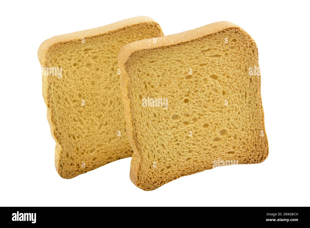 Zwieback rusk bread isolated on white background Stock Photo - Alamy