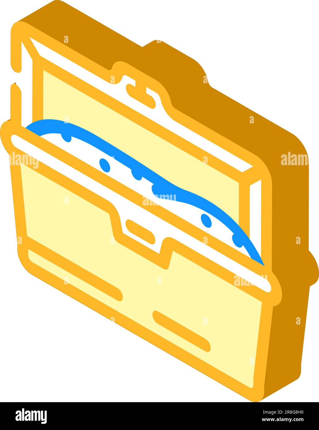 lunch box plastic container isometric icon vector illustration Stock ...