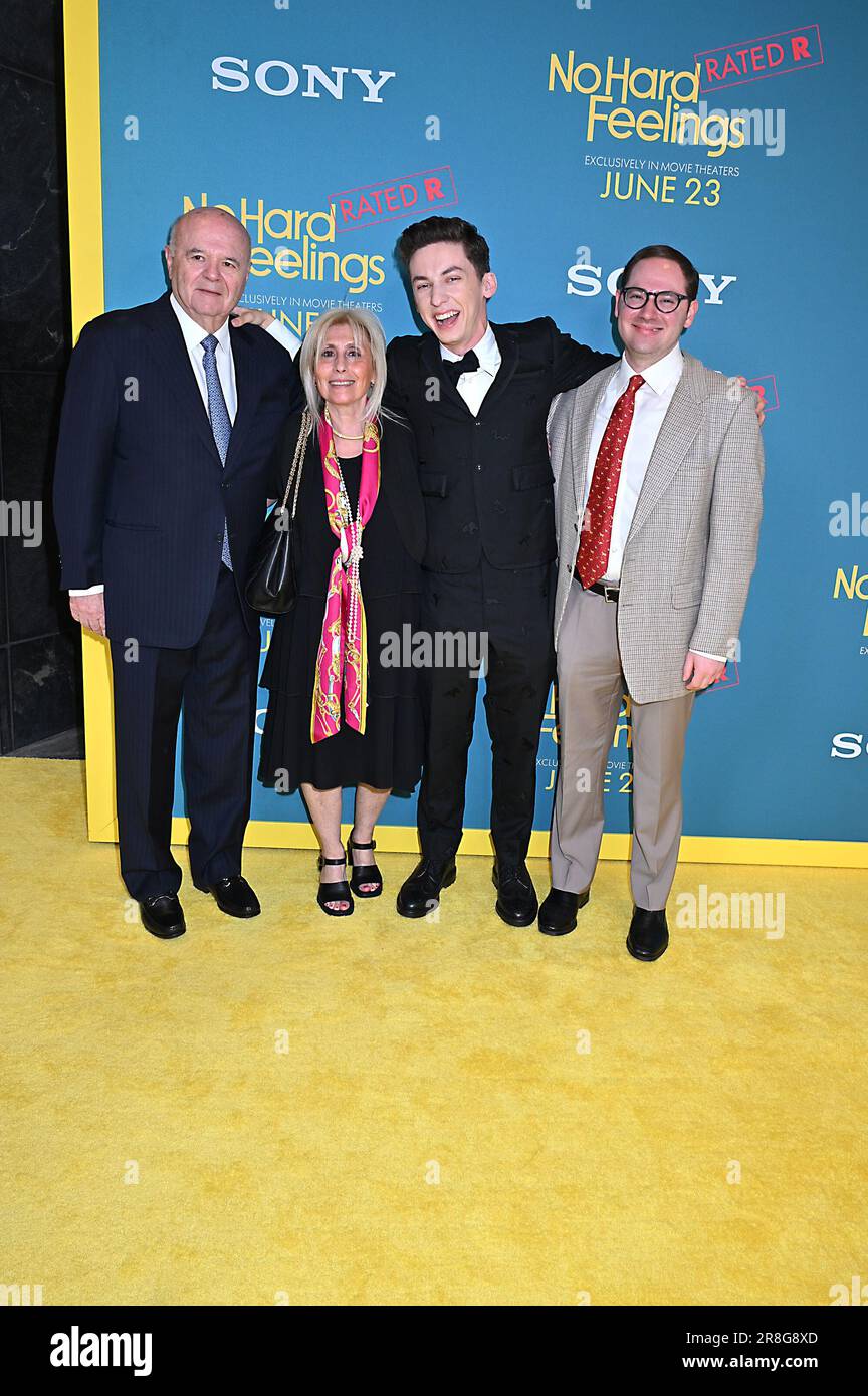 Andrew Feldman and family attend The US Premiere of "No Hard Feelings ...