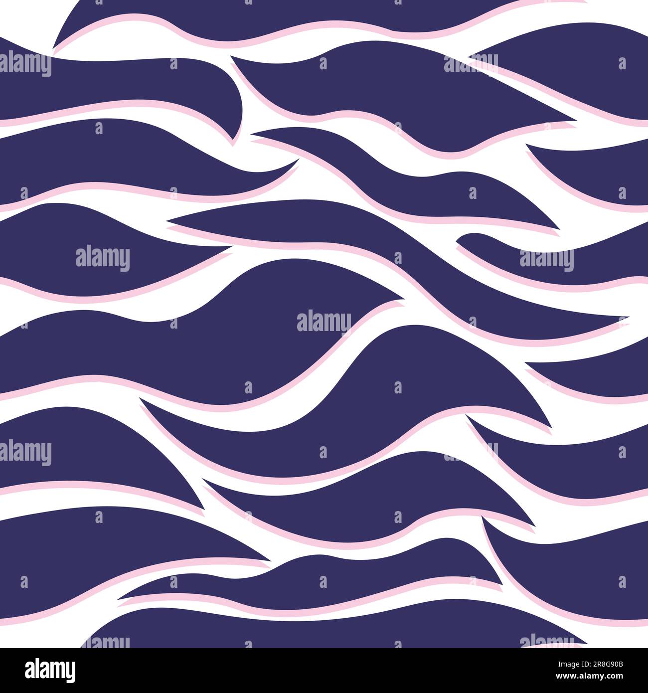 Organic shapes pattern. Abstract seamless repeat pattern design. Blue ...