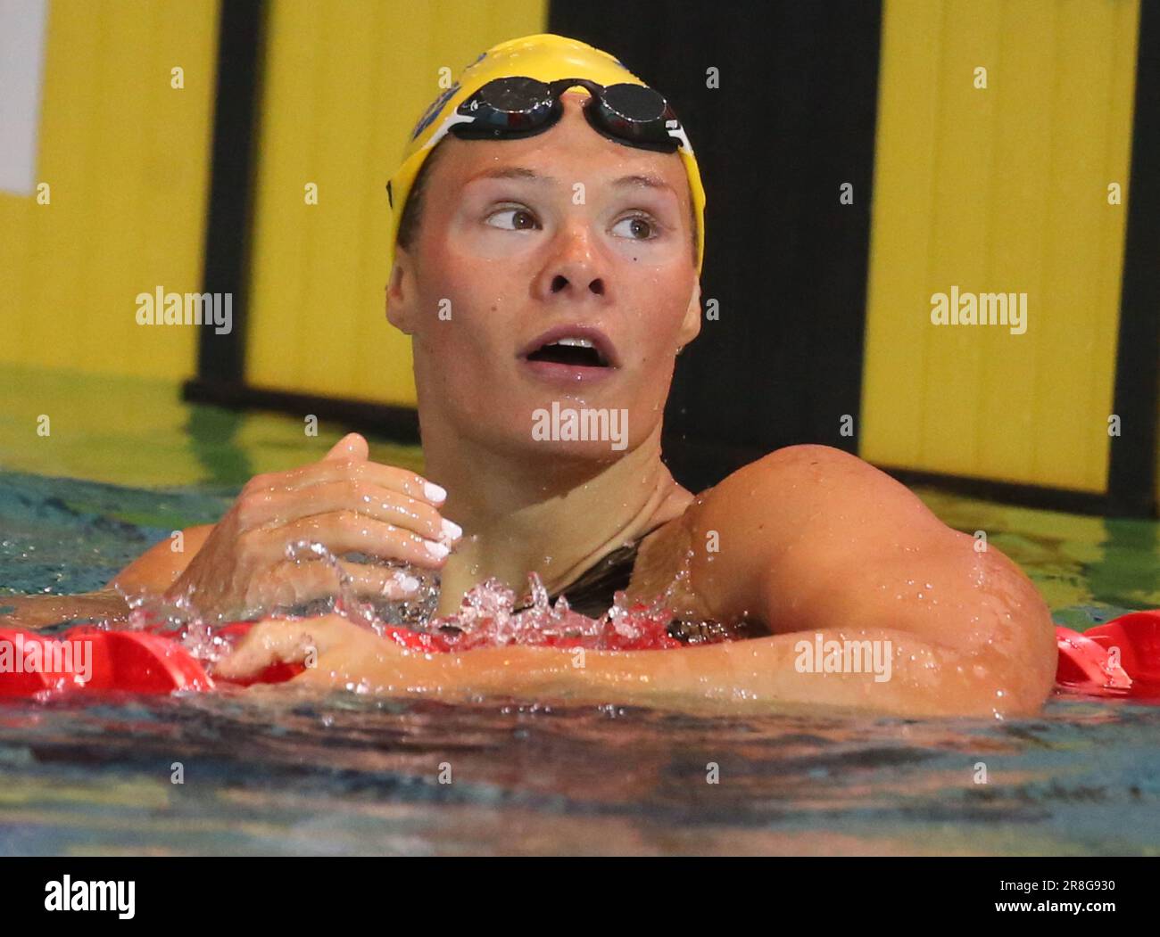 Pauline Mahieu 1st Place, Final 100 M backstroke during the French ...