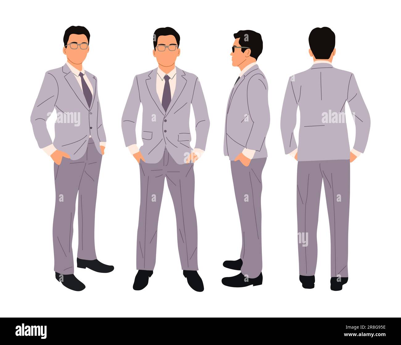 Full length poses Stock Vector Images - Alamy