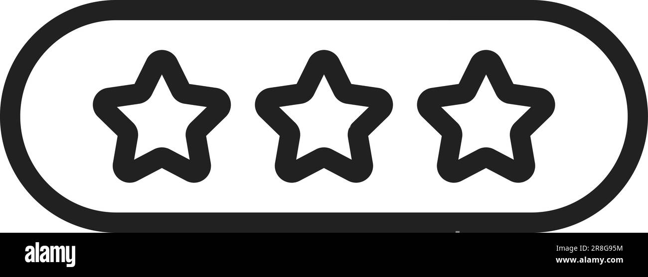 Three Reviews Icon Image Stock Vector Image & Art - Alamy