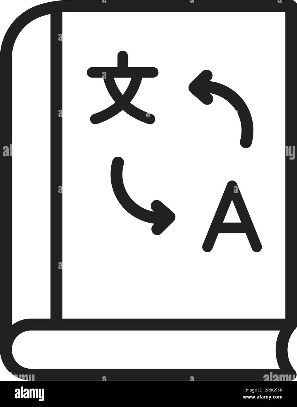 Translation Book Icon Image Stock Vector Image & Art - Alamy