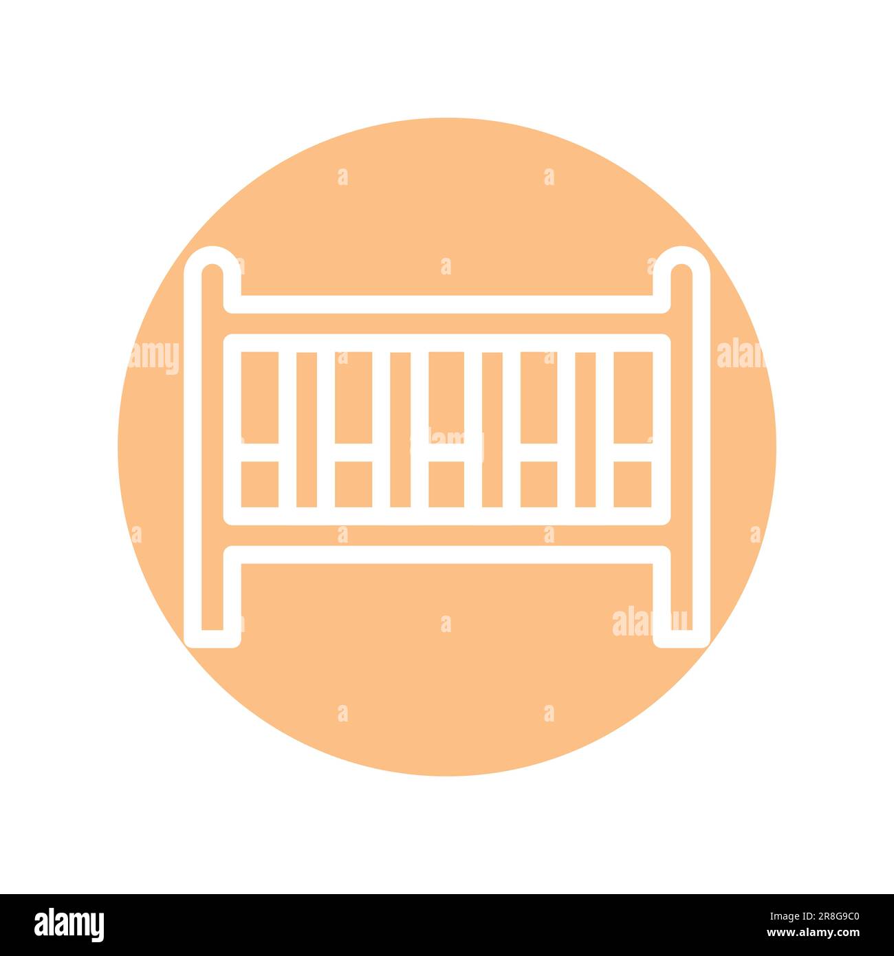 Baby crib mother bed Stock Vector Images - Alamy