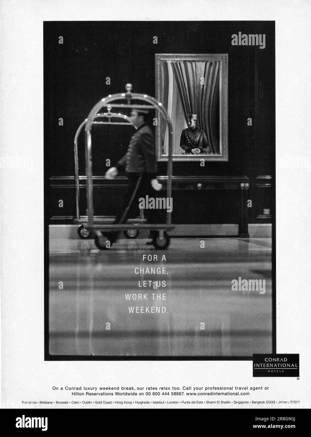Hilton Conrad advert in a magazine 1999 Stock Photo - Alamy