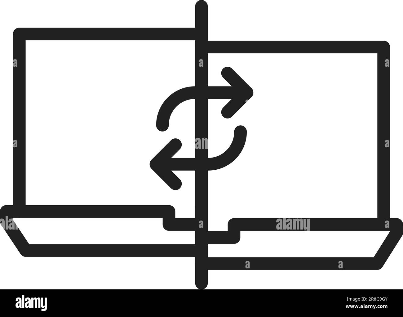 Sharing image Black and White Stock Photos & Images - Alamy