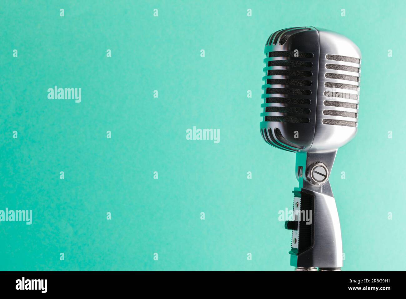 audio microphone retro style Stock Photo - Alamy