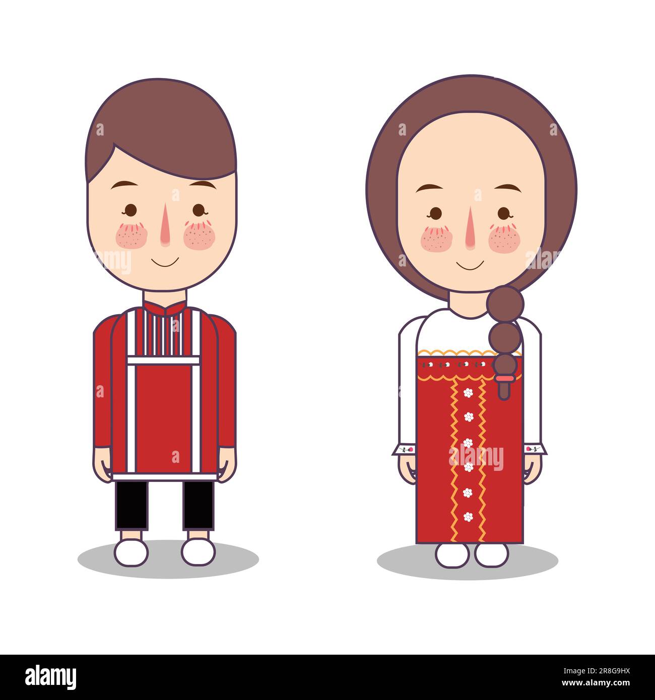 Sarafan dress vector vectors hi-res stock photography and images - Alamy