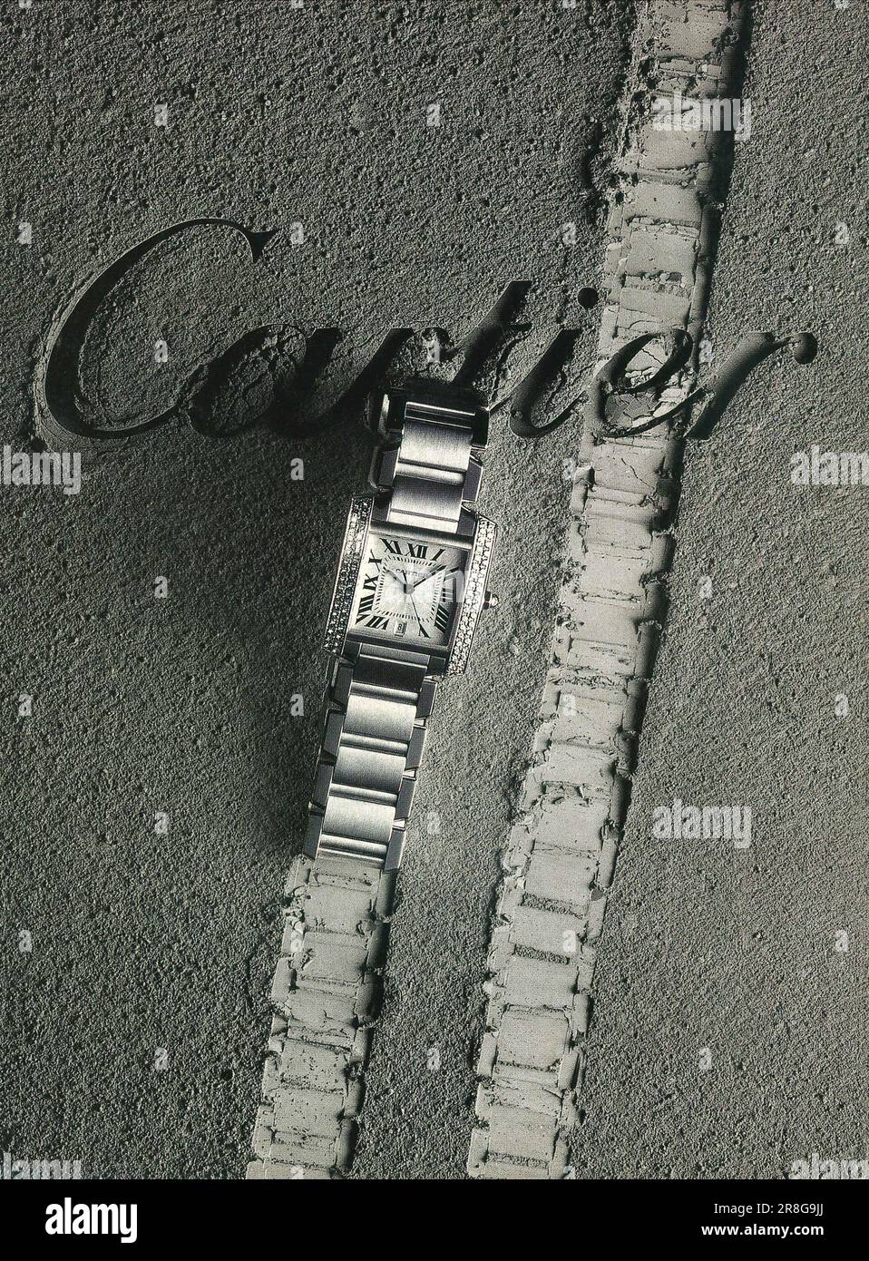 Cartier Tank watch advert in a magazine 1999 Stock Photo - Alamy