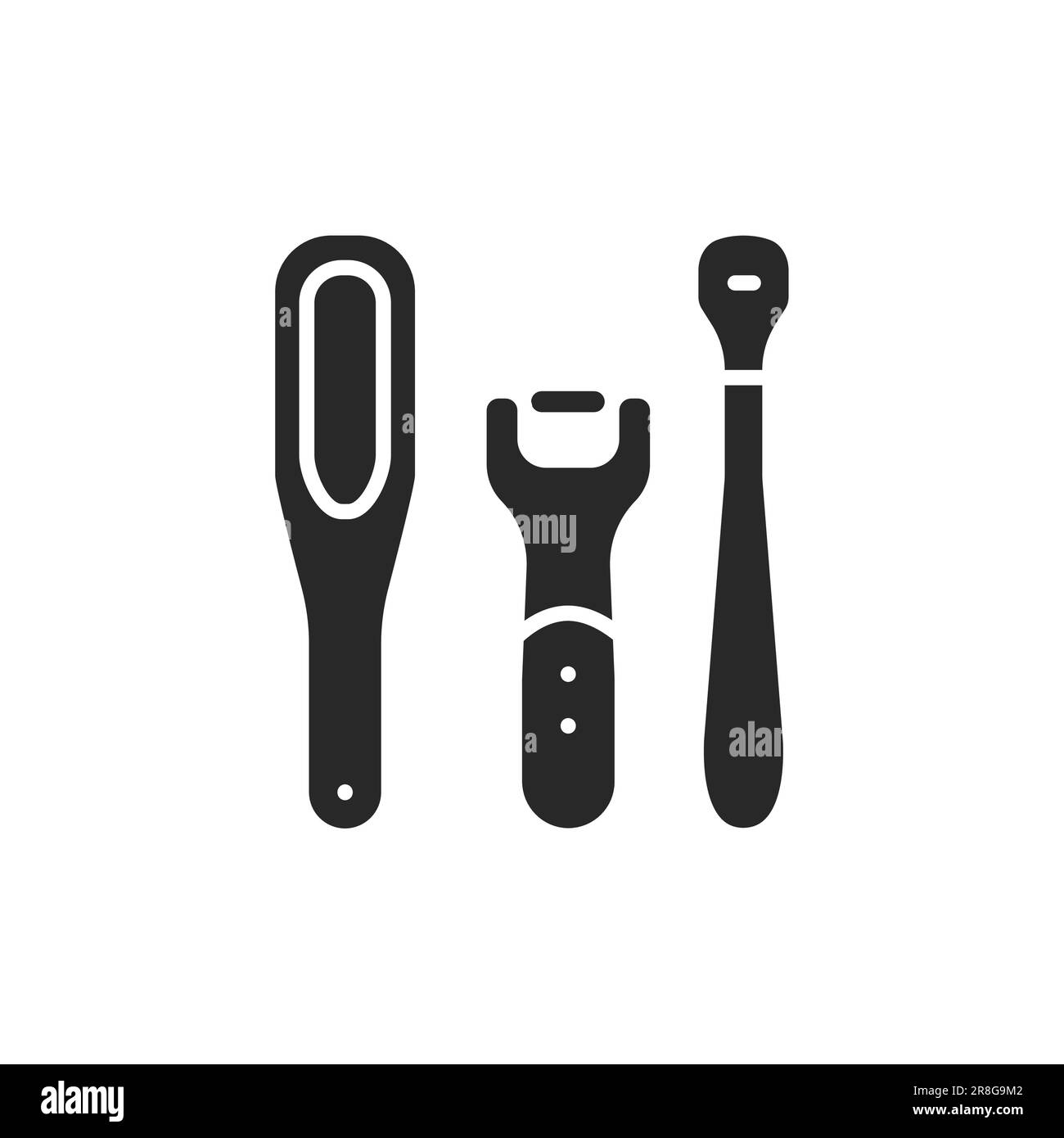 Pedicure instruments color line icon. Isolated vector element. Outline ...