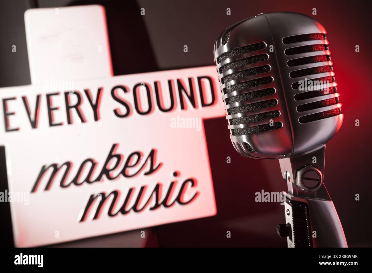 audio microphone retro style Stock Photo - Alamy