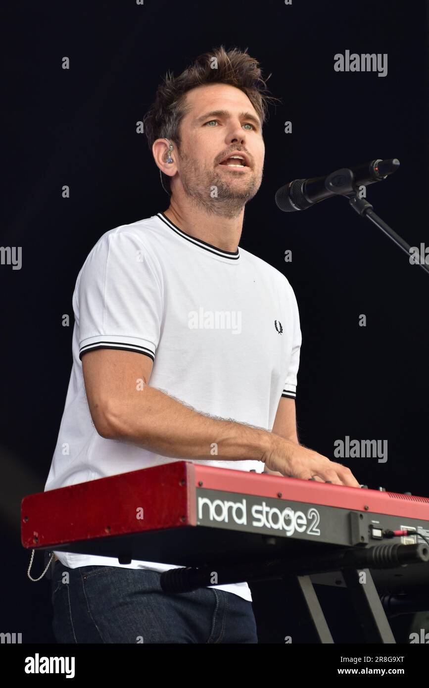 Scouting for Girls - Roy Stride - Isle of Wight festival 2023 Stock ...