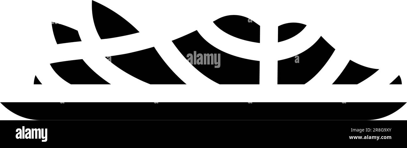 teriyaki salmon japanese food glyph icon vector illustration Stock ...