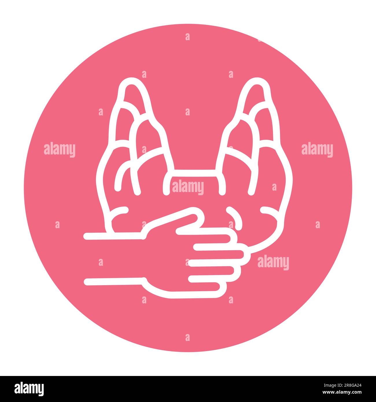 Human thyroid gland anatomical drawing Stock Vector Images - Alamy