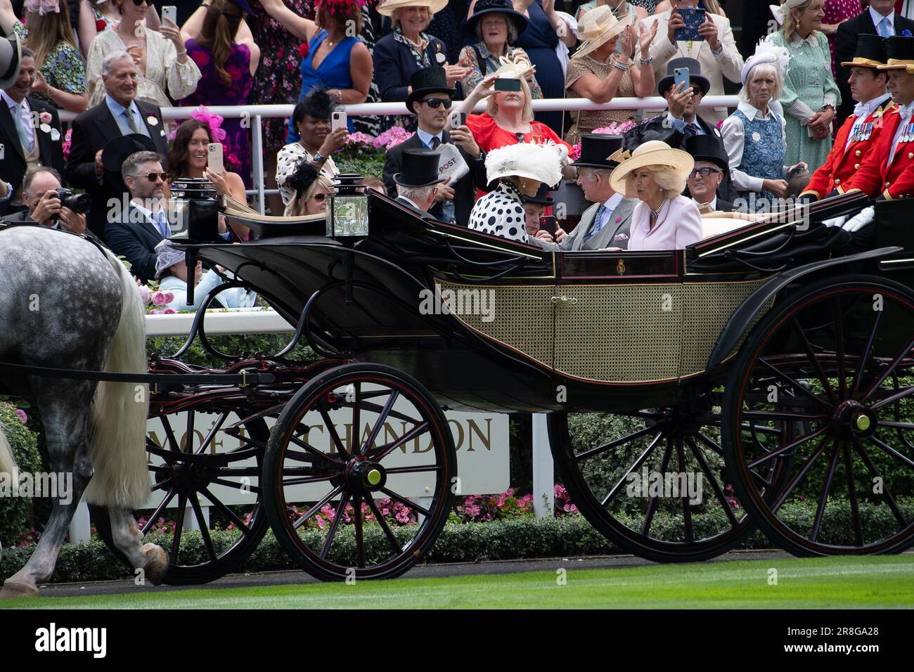 Ascot, Berkshire, UK. 21st June, 2023. King Charles the III and Queen ...