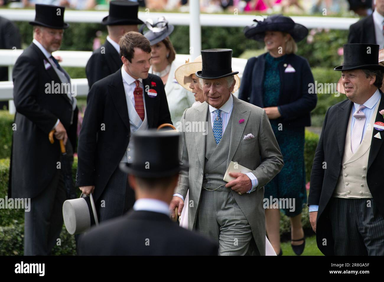 Ascot, Berkshire, UK. 21st June, 2023. King Charles the III and Queen ...