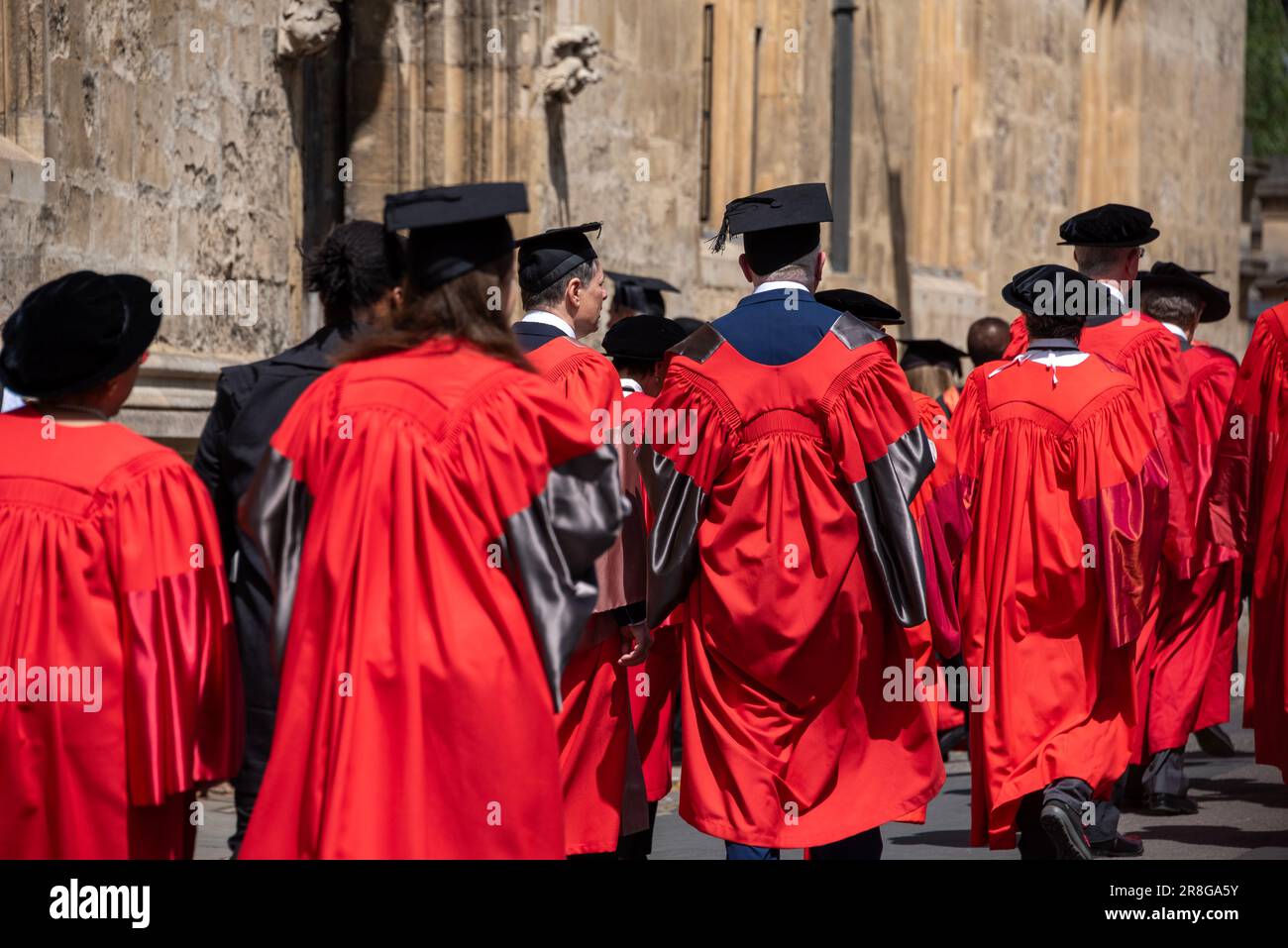 Oxford University, Oxford, UK, 21st June 2023. The Encaenia Procession ...