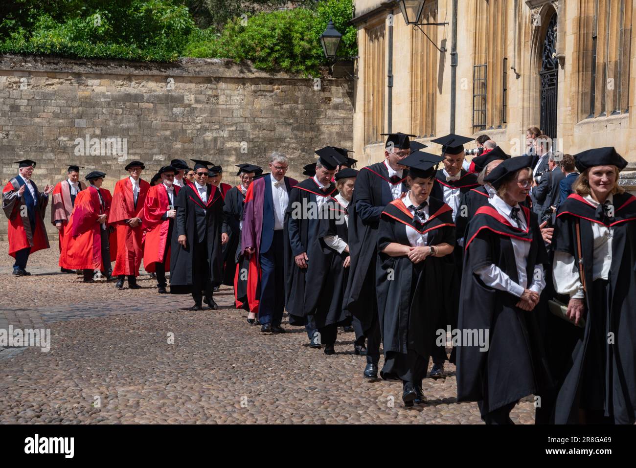 Oxford University, Oxford, UK, 21st June 2023. The Encaenia Procession ...