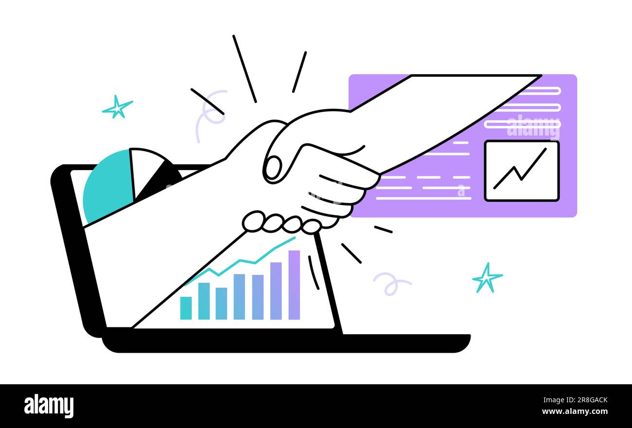 Closing agreement Stock Vector Images - Alamy