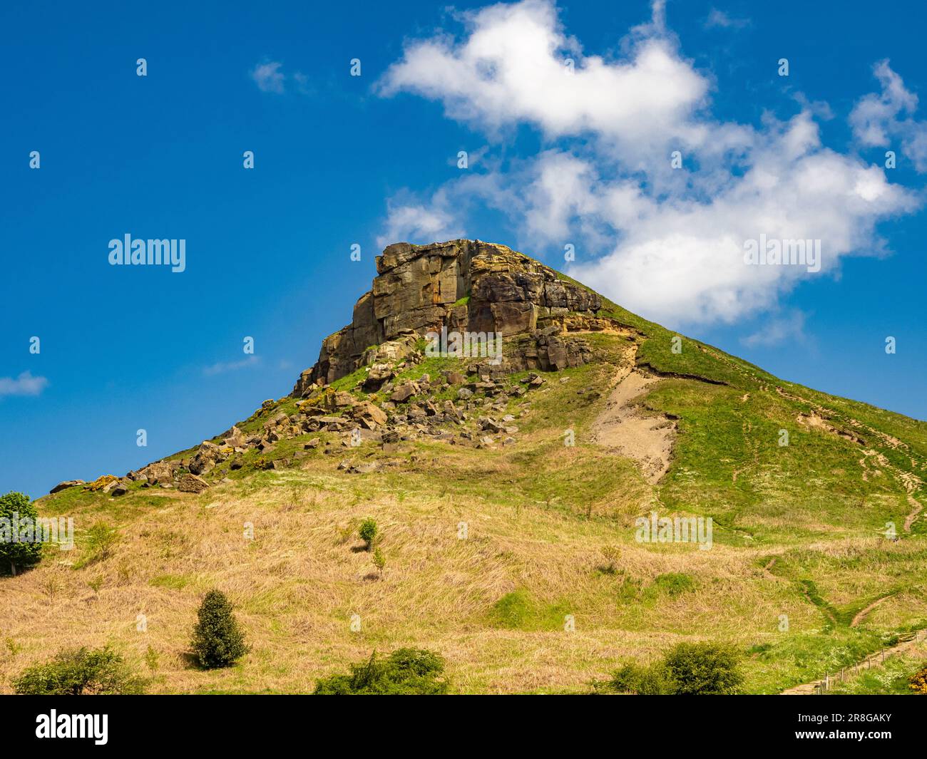 View of Roseberry Topping from its base, looking towards the summit ...