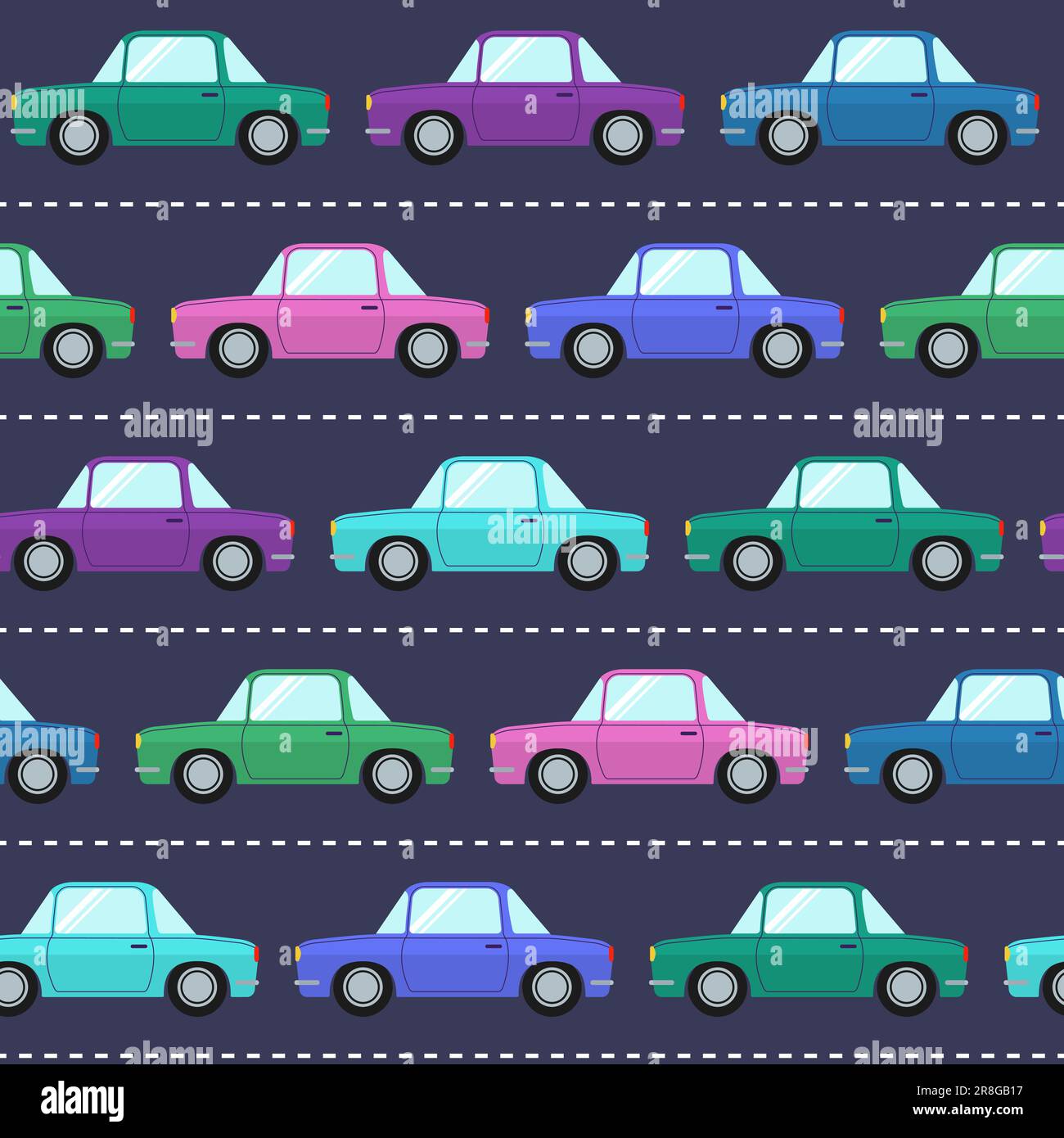 City road traffic jam cartoon cars street hi-res stock photography and ...