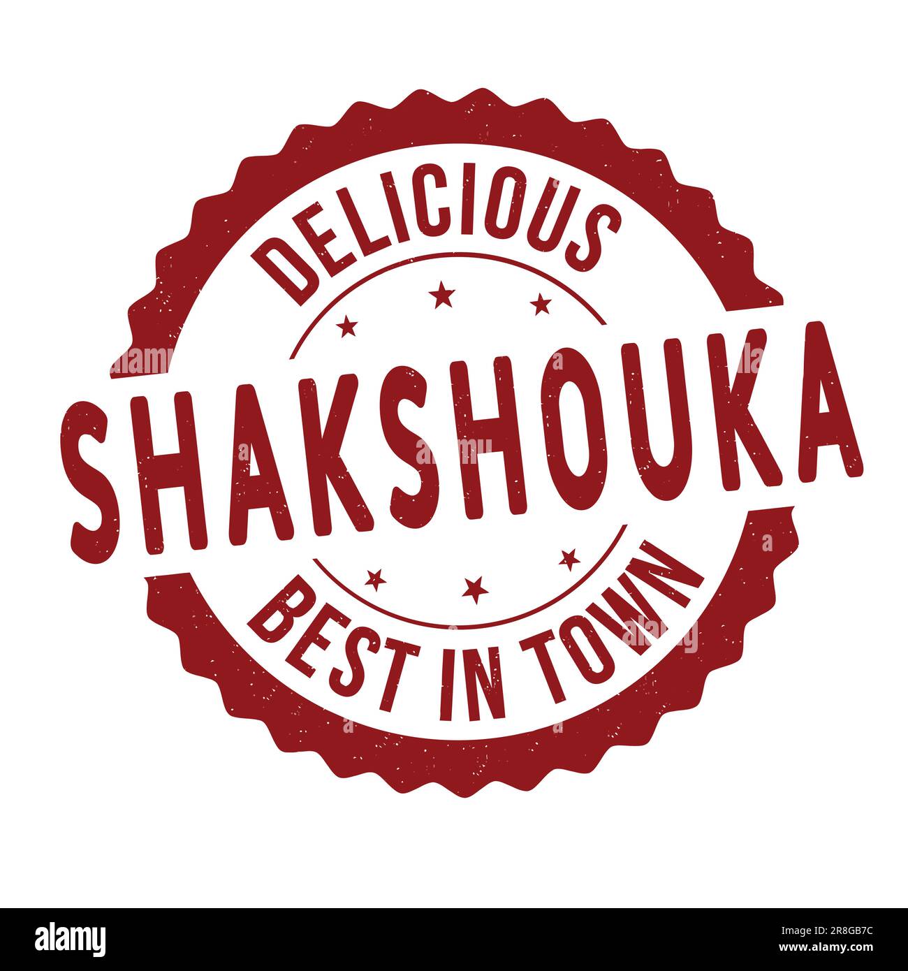 Shakshouka grunge rubber stamp on white background, vector illustration ...