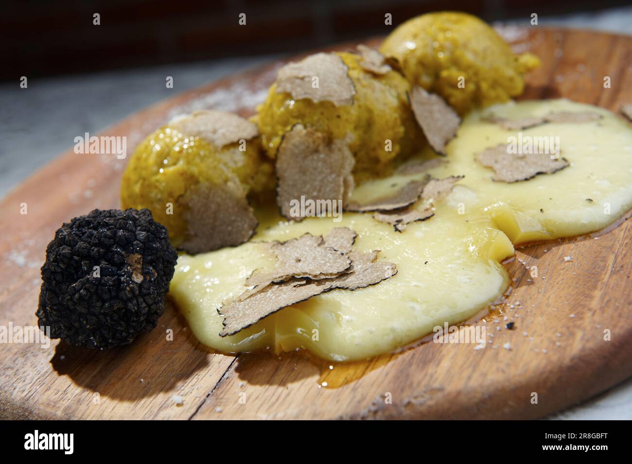 Truffle and Cheese Stock Photo - Alamy