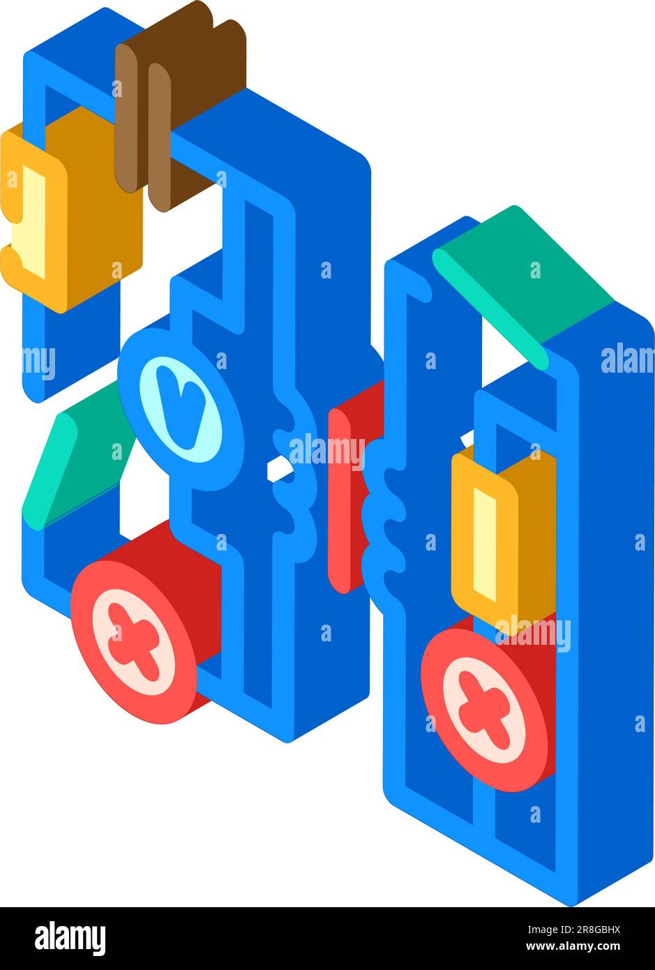 electric circuit electrical engineer isometric icon vector illustration ...