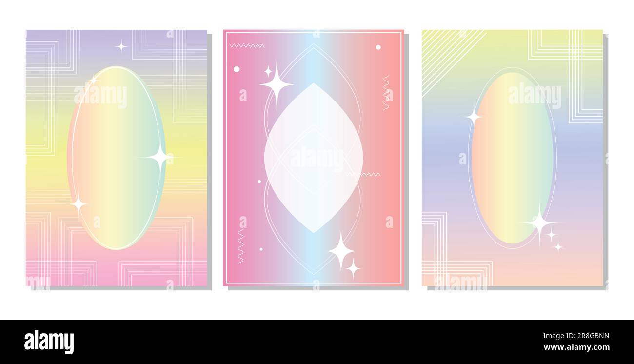 Neo Memphis poster collection. Abstract bold geometric shapes star ...